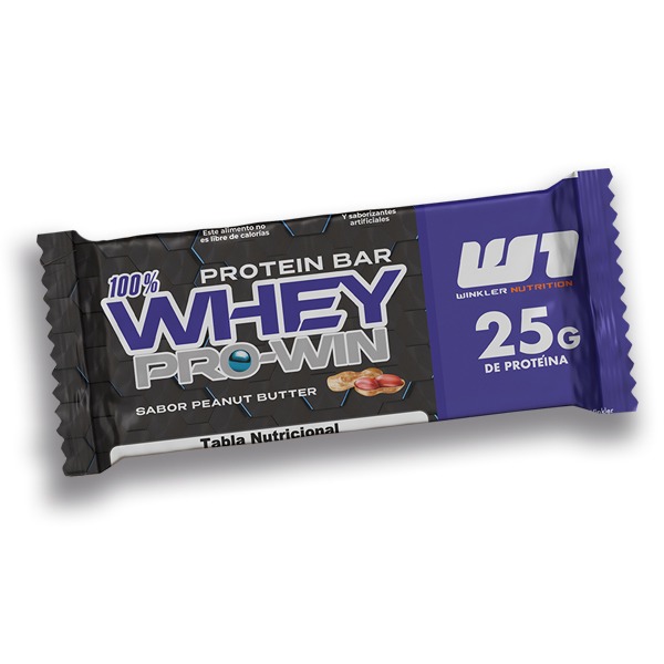 Whey Pro Win Protein Bar 45 gr Peanut Butter 25 gr Proteína – Gym Up Store